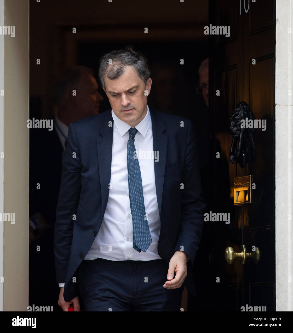 Chief whip julian smith leaves 10 downing street hi-res stock ...