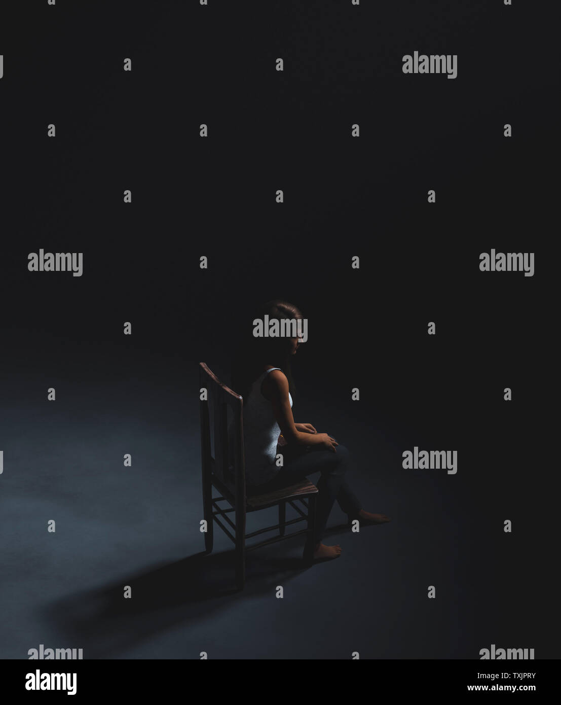 Ghost sitting on chair hi-res stock photography and images - Alamy