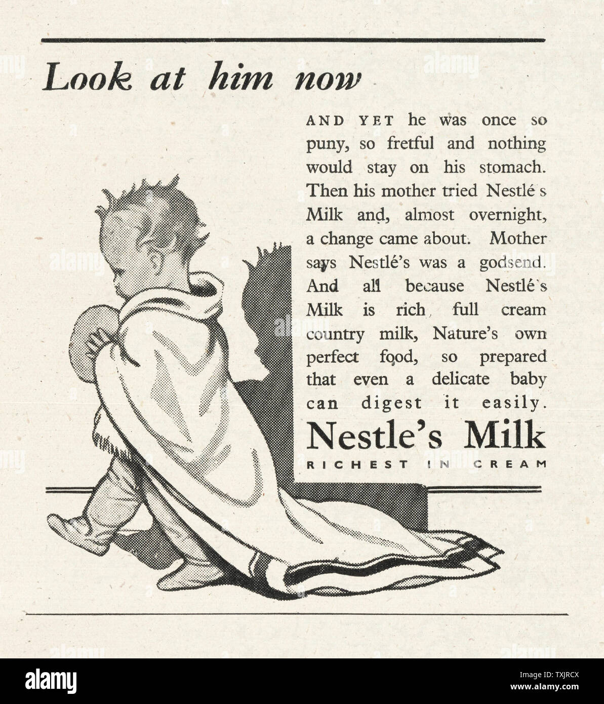 Nestles milk advert hi-res stock photography and images - Alamy