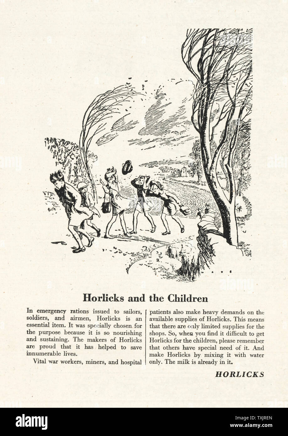 Horlicks advert hi-res stock photography and images - Alamy