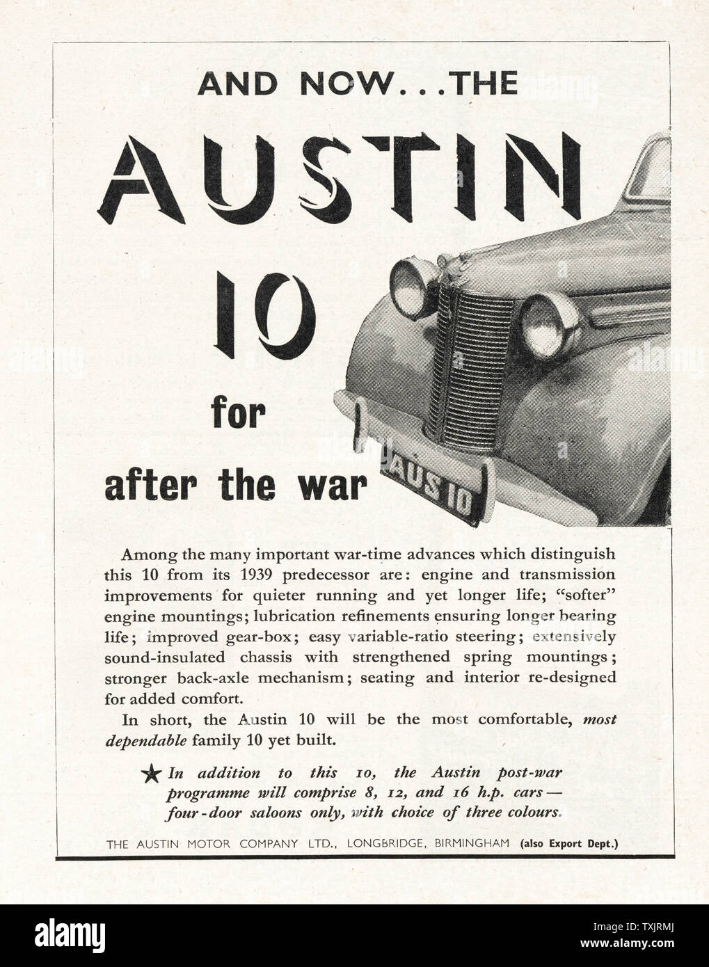 Austin 10 Car High Resolution Stock Photography and Images - Alamy