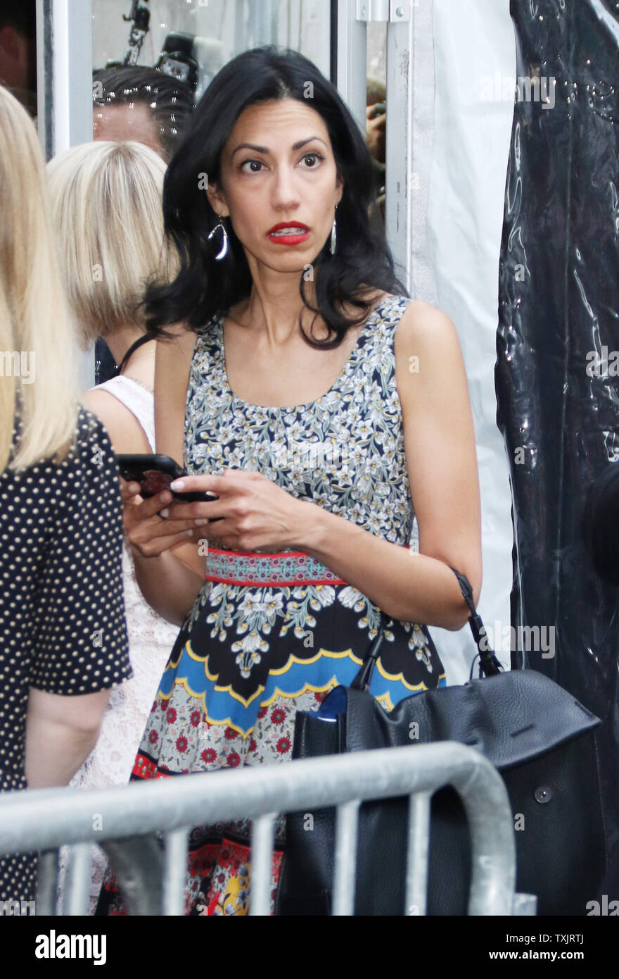 New York, NY, USA. 24th June, 2019. Huma Abedin arriving to the ...
