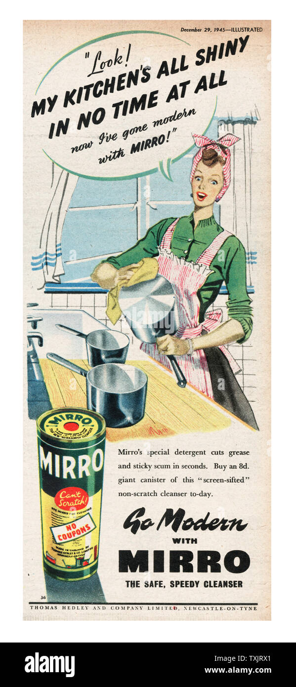 1945 advertisement hi-res stock photography and images - Alamy