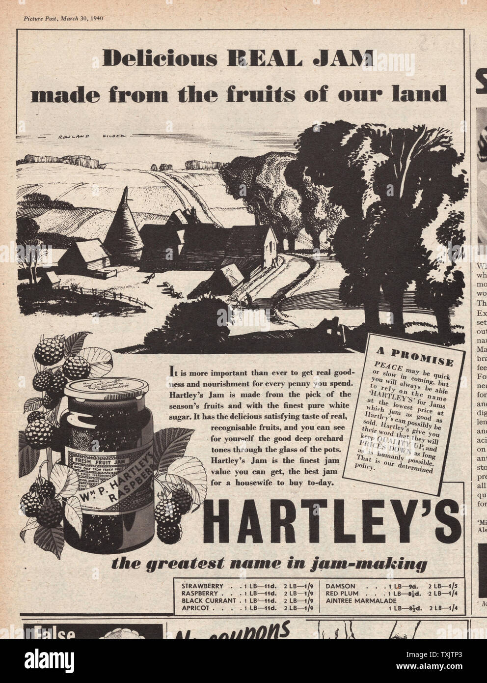 Hartleys Jam Stock Photos & Hartleys Jam Stock Images - Alamy