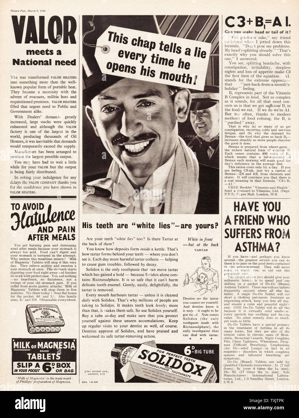 Solidox toothpaste hi-res stock photography and images - Alamy