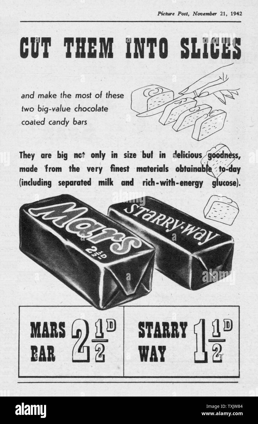 Mars bar ad hi-res stock photography and images - Alamy