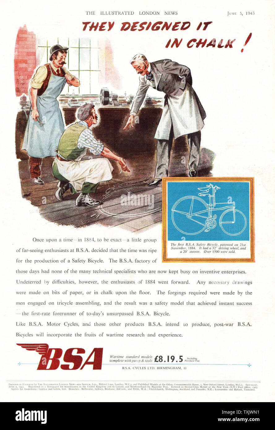 Bsa bike advert hi-res stock photography and images - Alamy