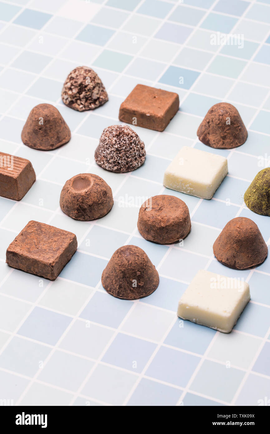Different flavors of chocolate Stock Photo - Alamy