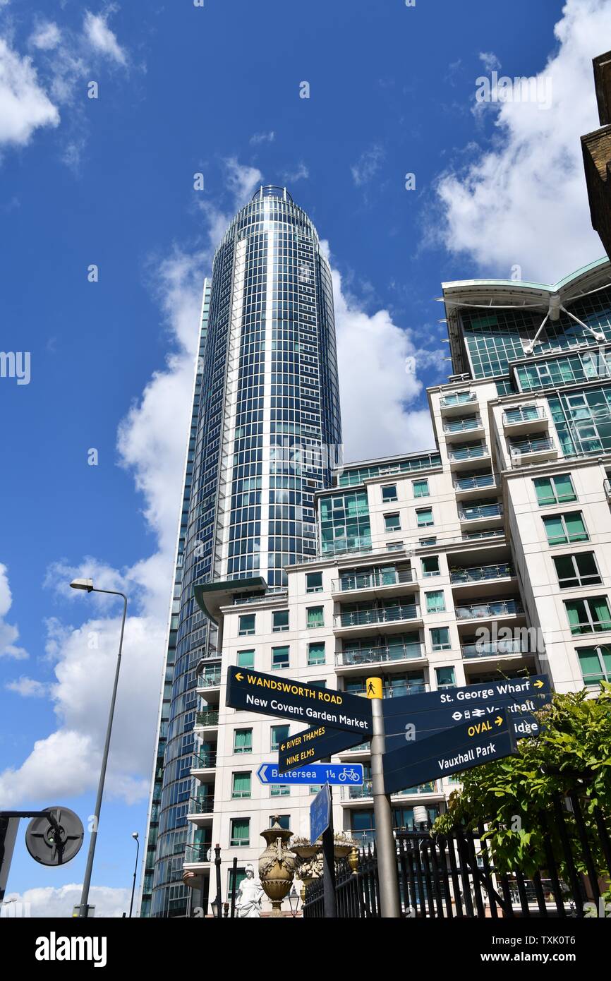 St George Wharf Tower, Vauxhall, London 2019 Stock Photo - Alamy