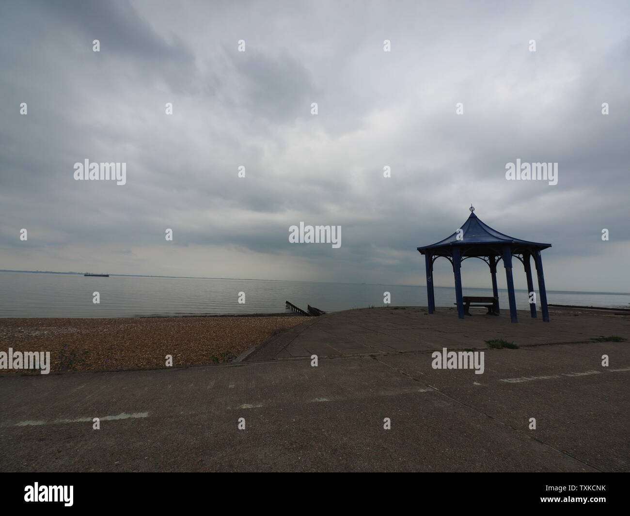 Sheerness, Kent, UK. 25th June, 2019. UK Weather: storm clouds hover ...