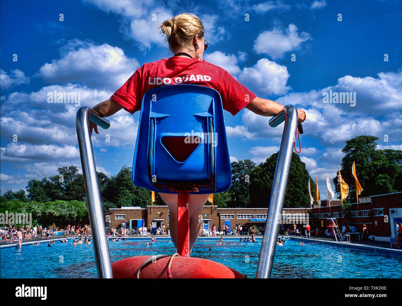 Female Lifeguard At Water Park High Resolution Stock Photography and ...