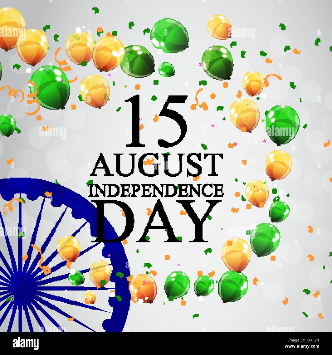 15th August India Independence Day celebration background. Vector ...