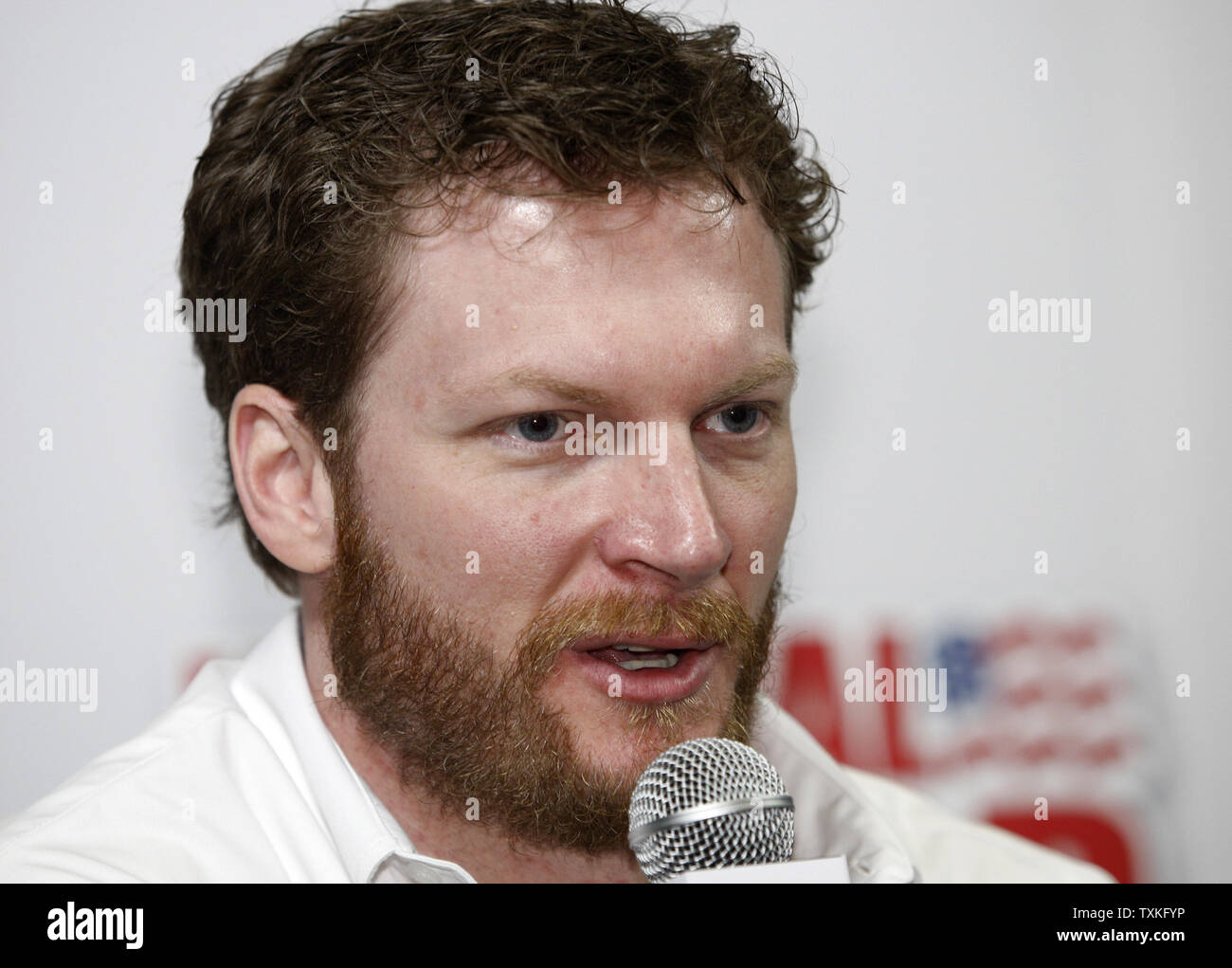 Dale Earnhardt Jr. discusses the upcoming NASCAR season during the ...