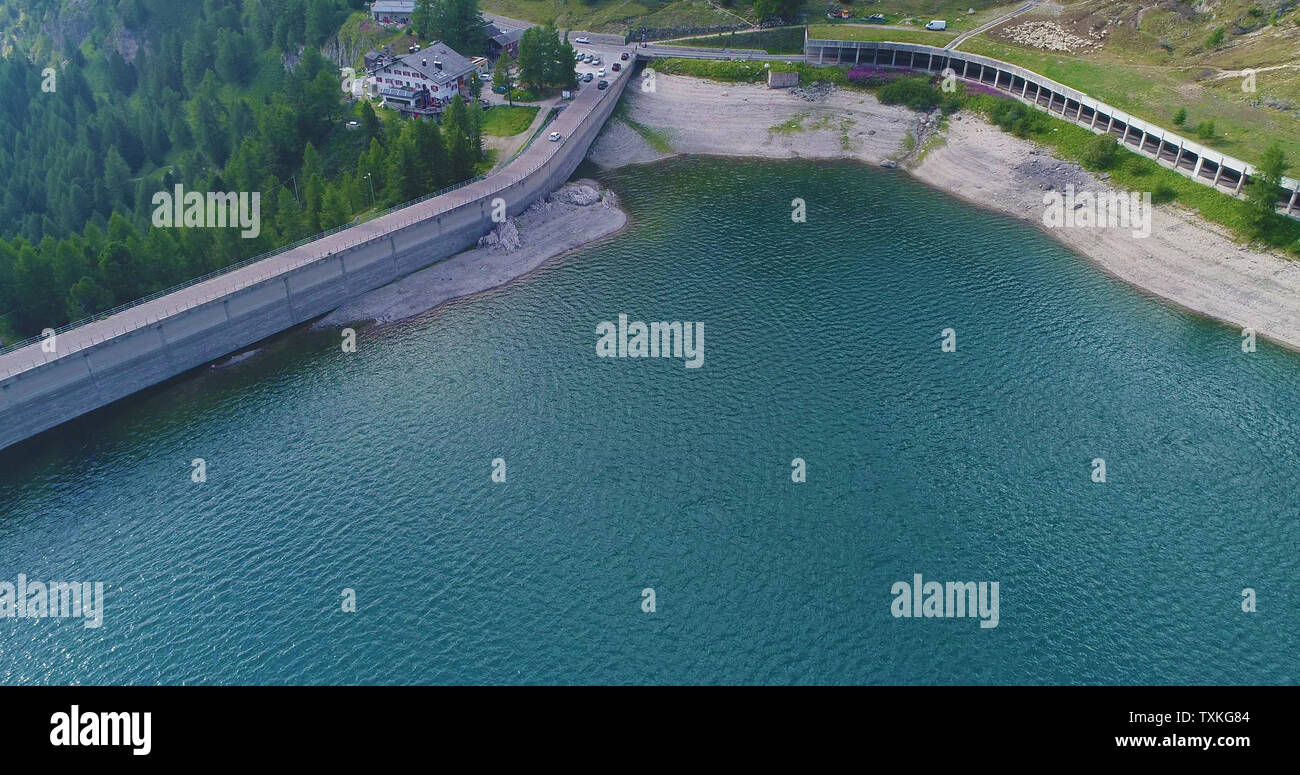 Lago Fedaia (Fedaia lake), an artificial lake and a dam near Canazei ...