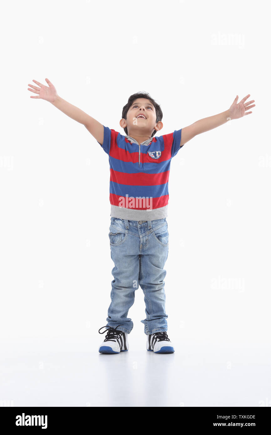 Child Arms Outstretched Isolated High Resolution Stock Photography and ...