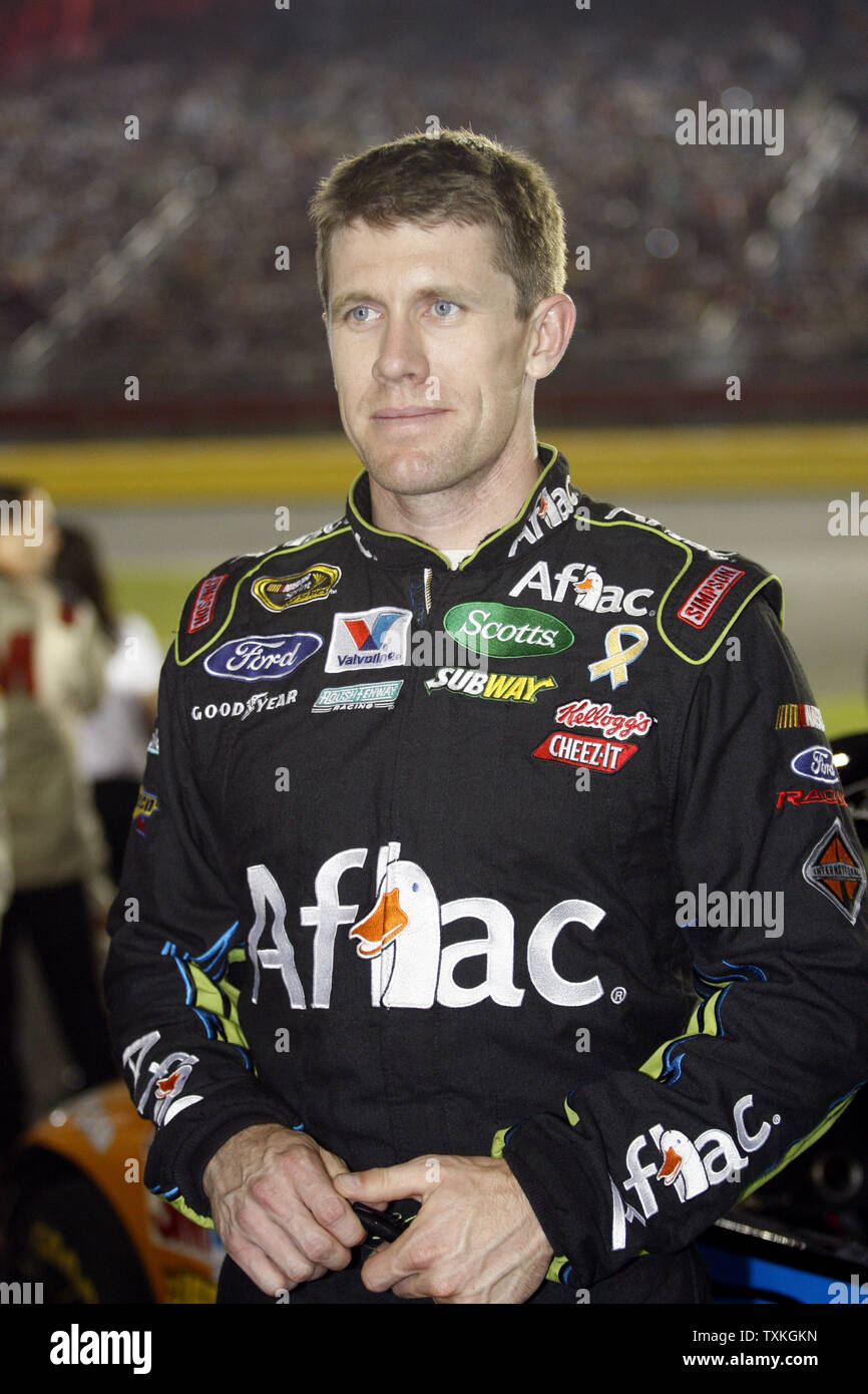 Carl Edwards stands on pit road before the NASCAR Sprint Cup Series All ...