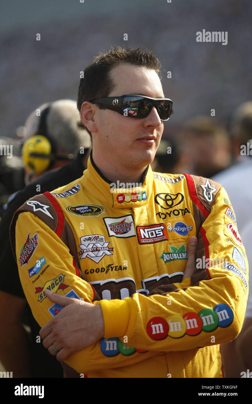 Race car driver Kyle Busch on pit road before the NASCAR Coca-Cola 600 ...