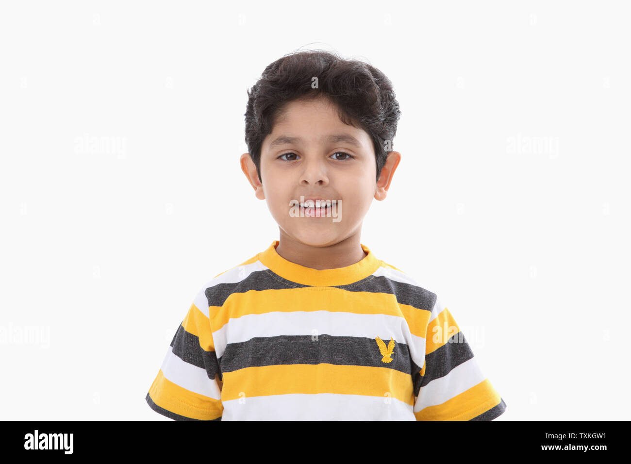Portrait of an Indian boy smiling Stock Photo - Alamy