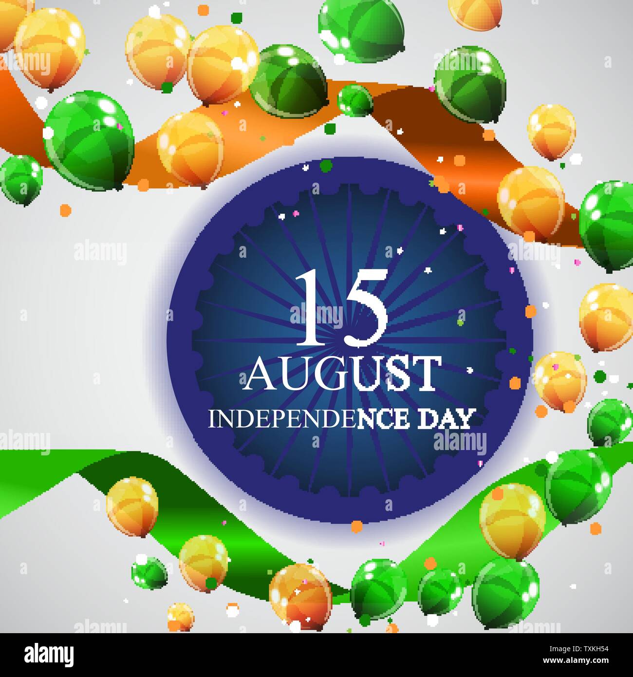 15th August India Independence Day celebration background. Vector ...