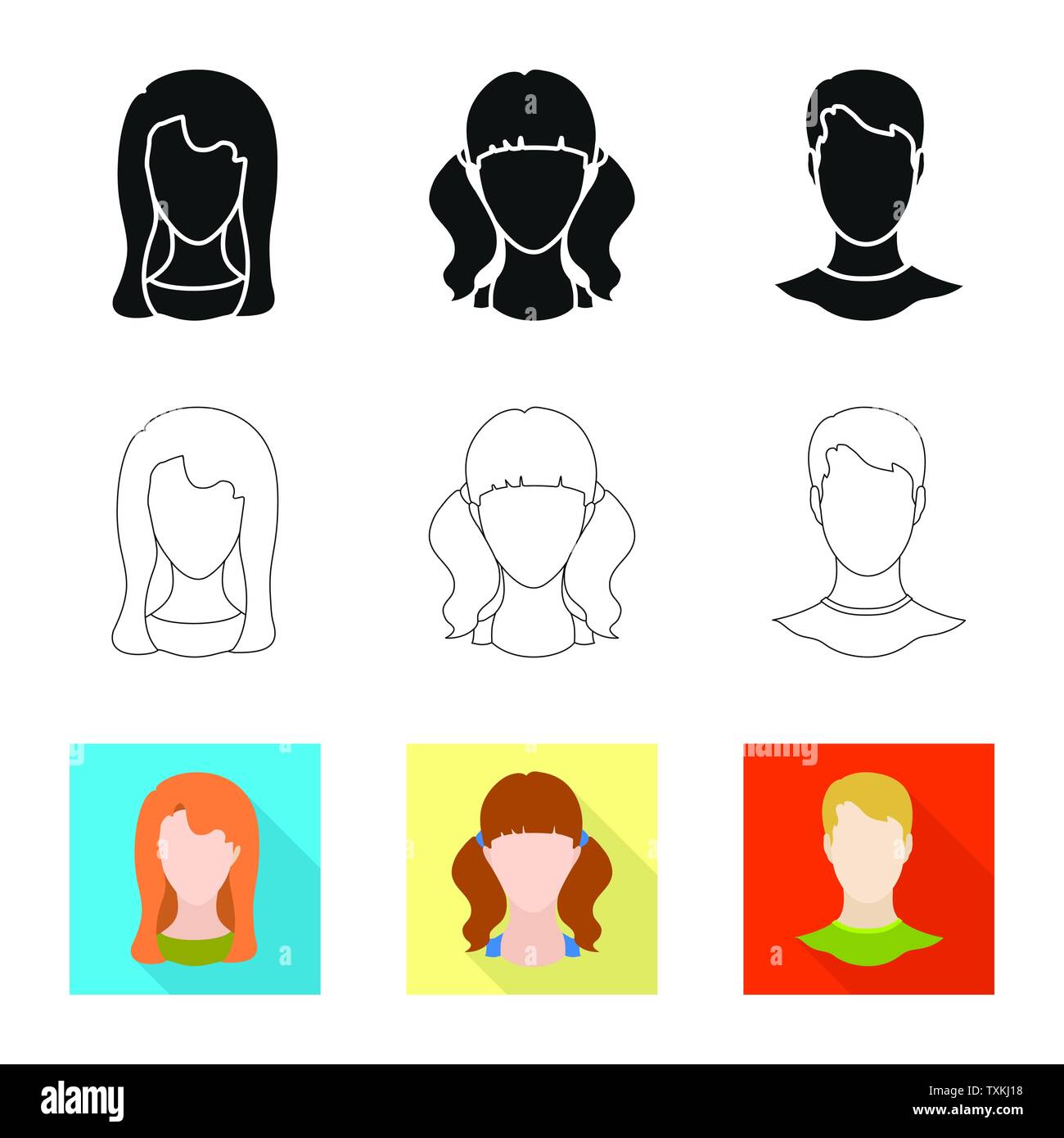 Isolated object of professional and photo symbol. Set of professional ...