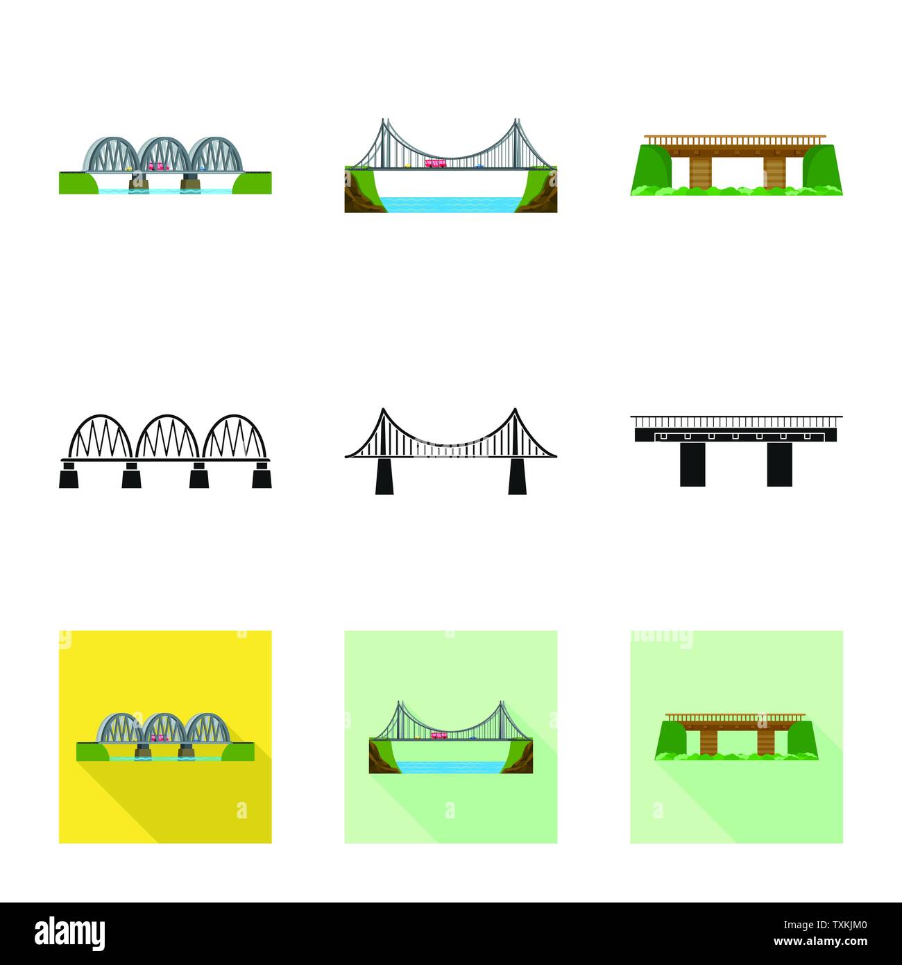 Isolated Object Of Connection And Design Sign Collection Of Connection And Side Vector Icon For