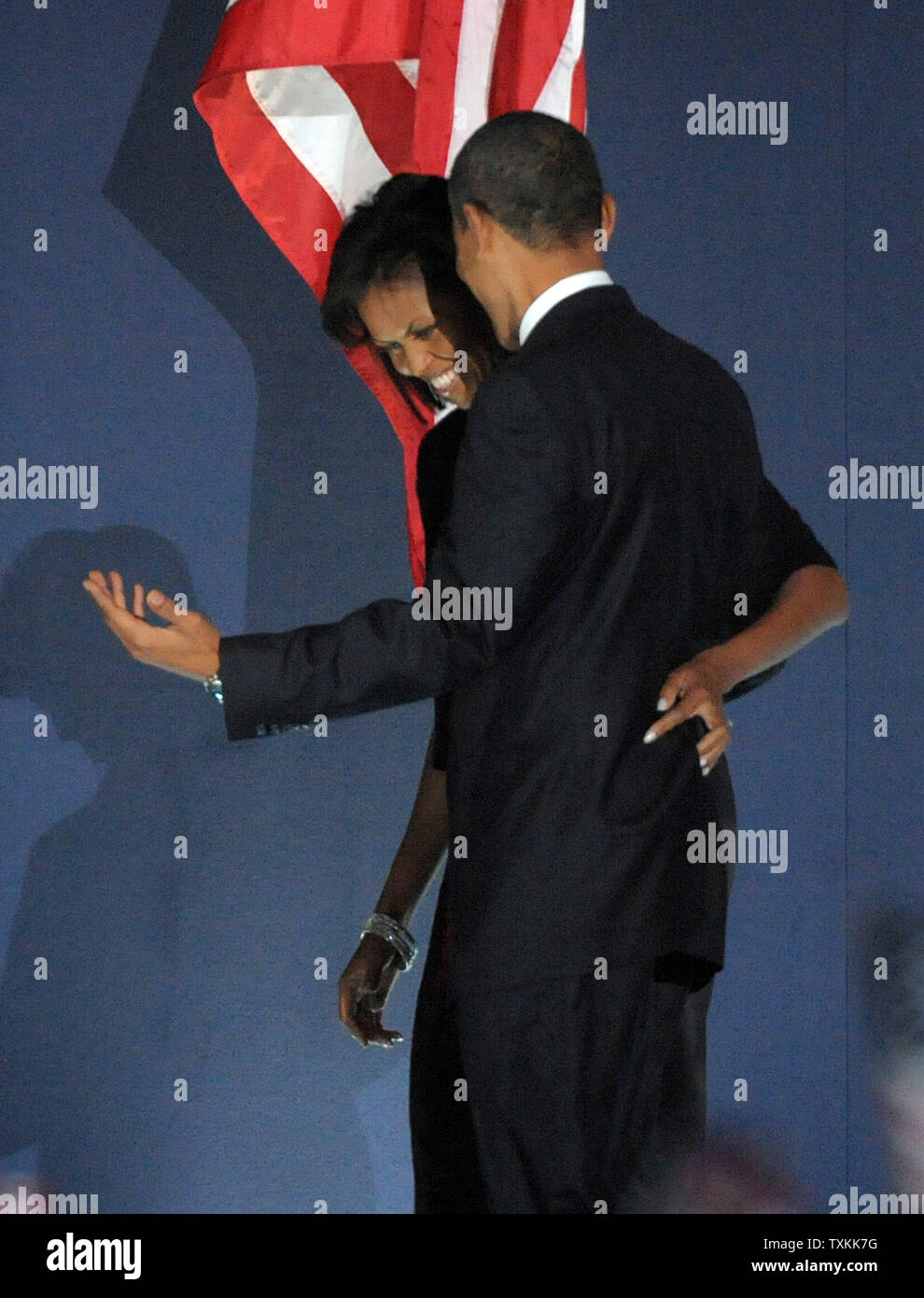 Michelle obama 2008 election night hi-res stock photography and images ...