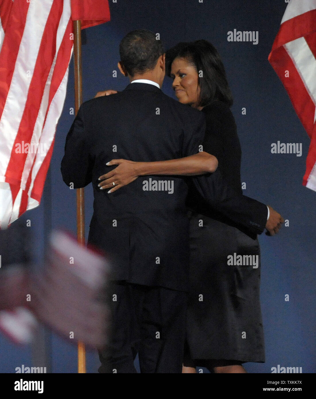 Michelle obama 2008 election night hi-res stock photography and images ...