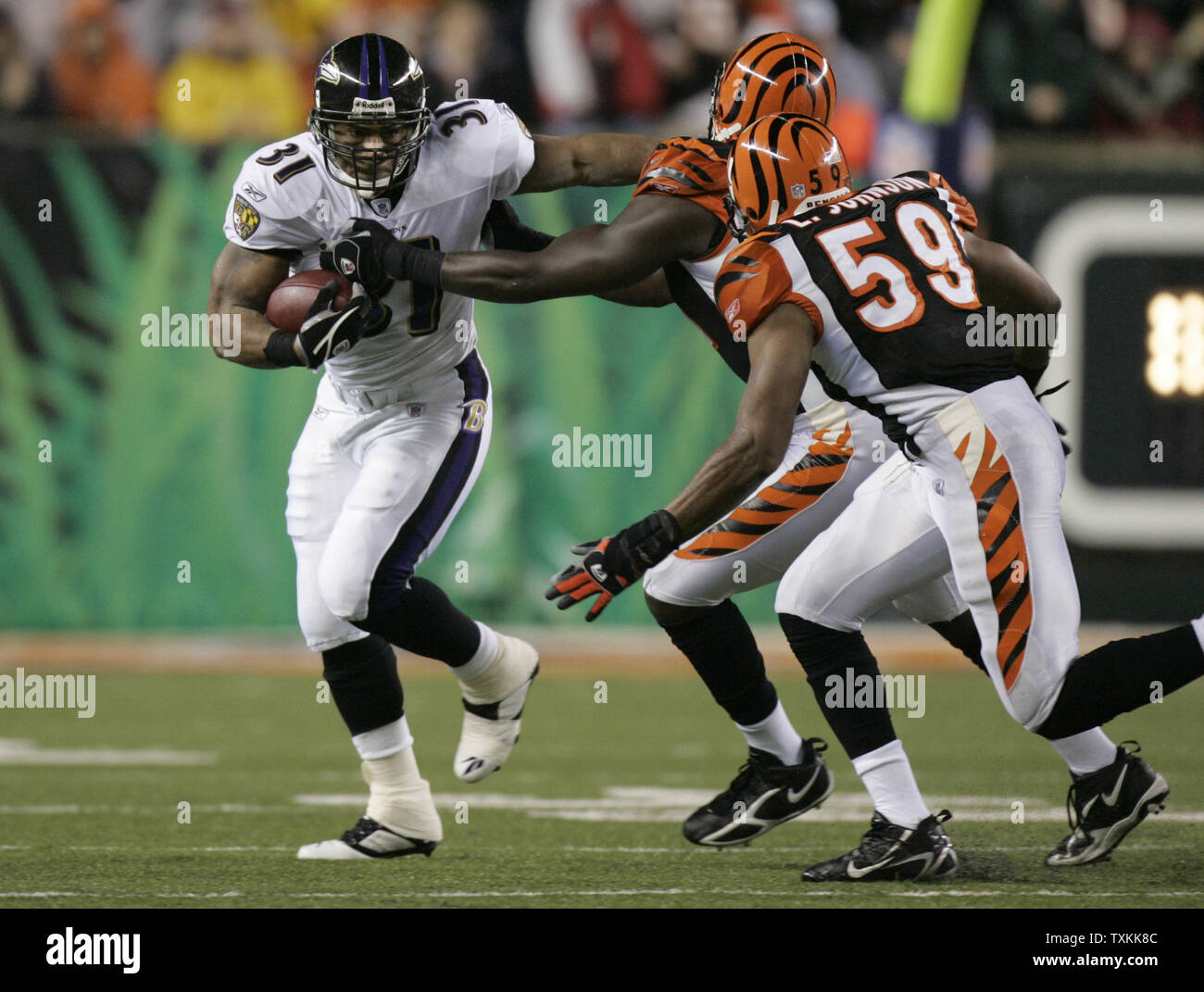 Baltimore ravens running back jamal hi-res stock photography and images ...