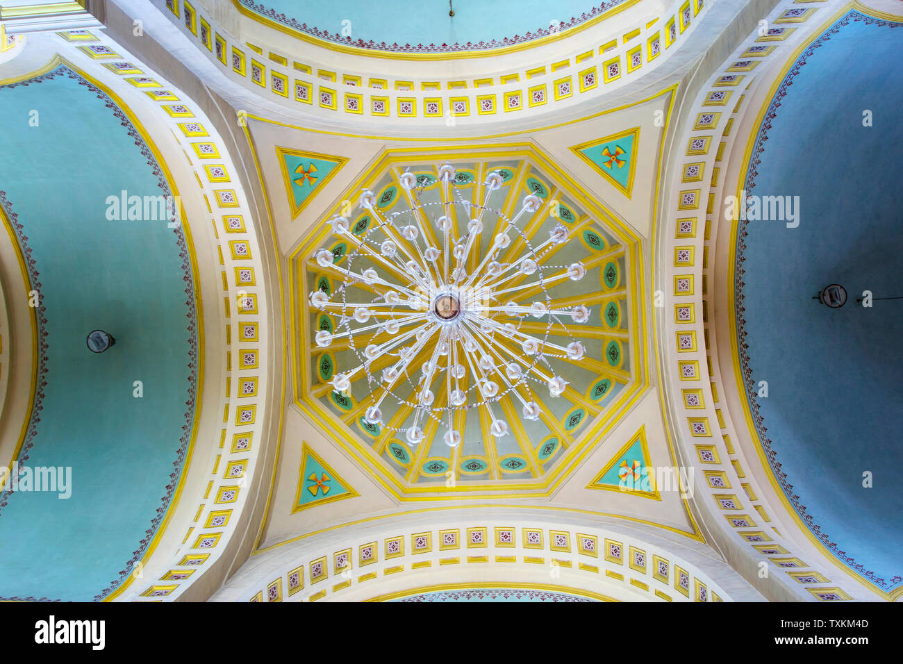 Ceiling of church interior Stock Photo - Alamy