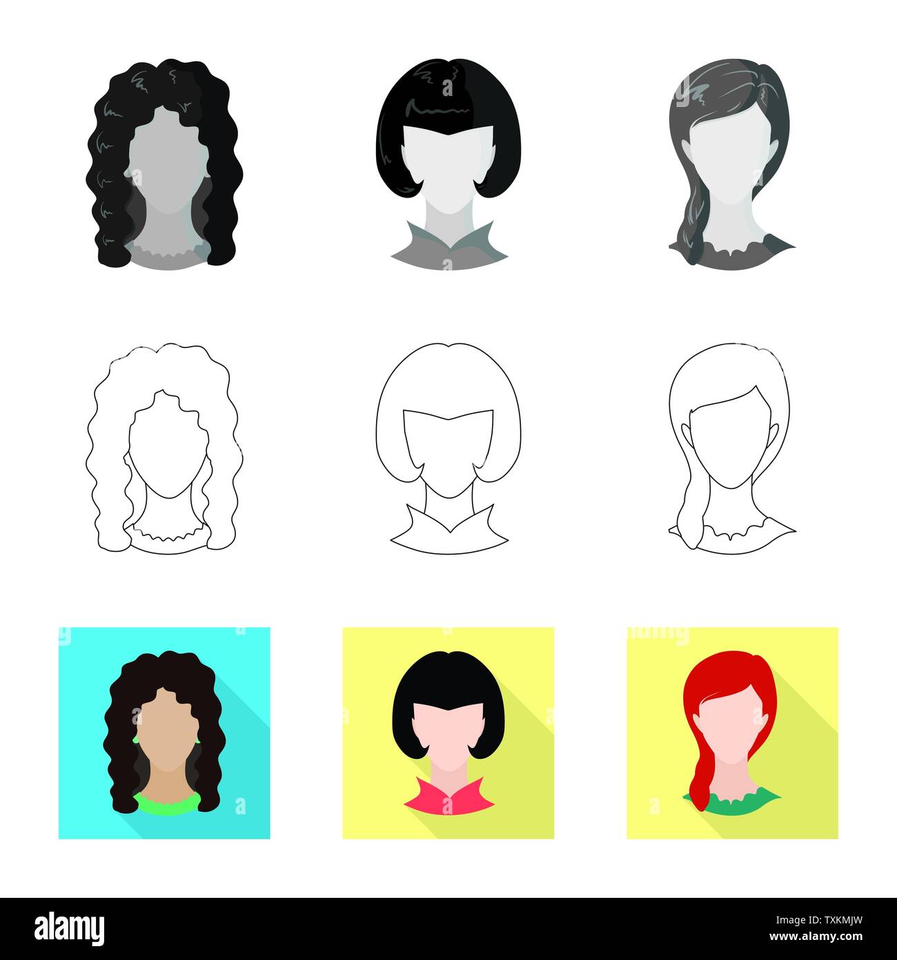 Isolated object of professional and photo symbol. Set of professional ...