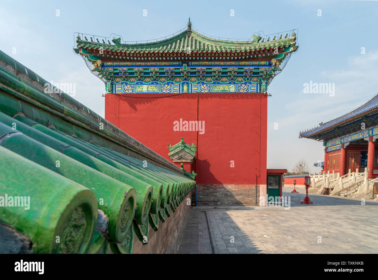 Construction of Tiantan Park in Beijing Stock Photo - Alamy