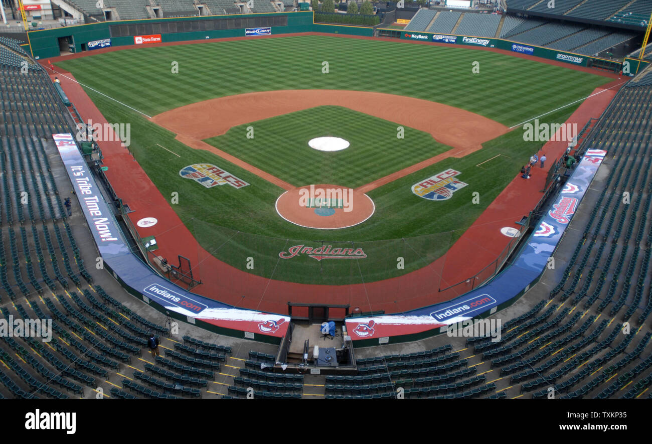 Jacobs Field, the home of the Cleveland Indians, is seen a day before ...