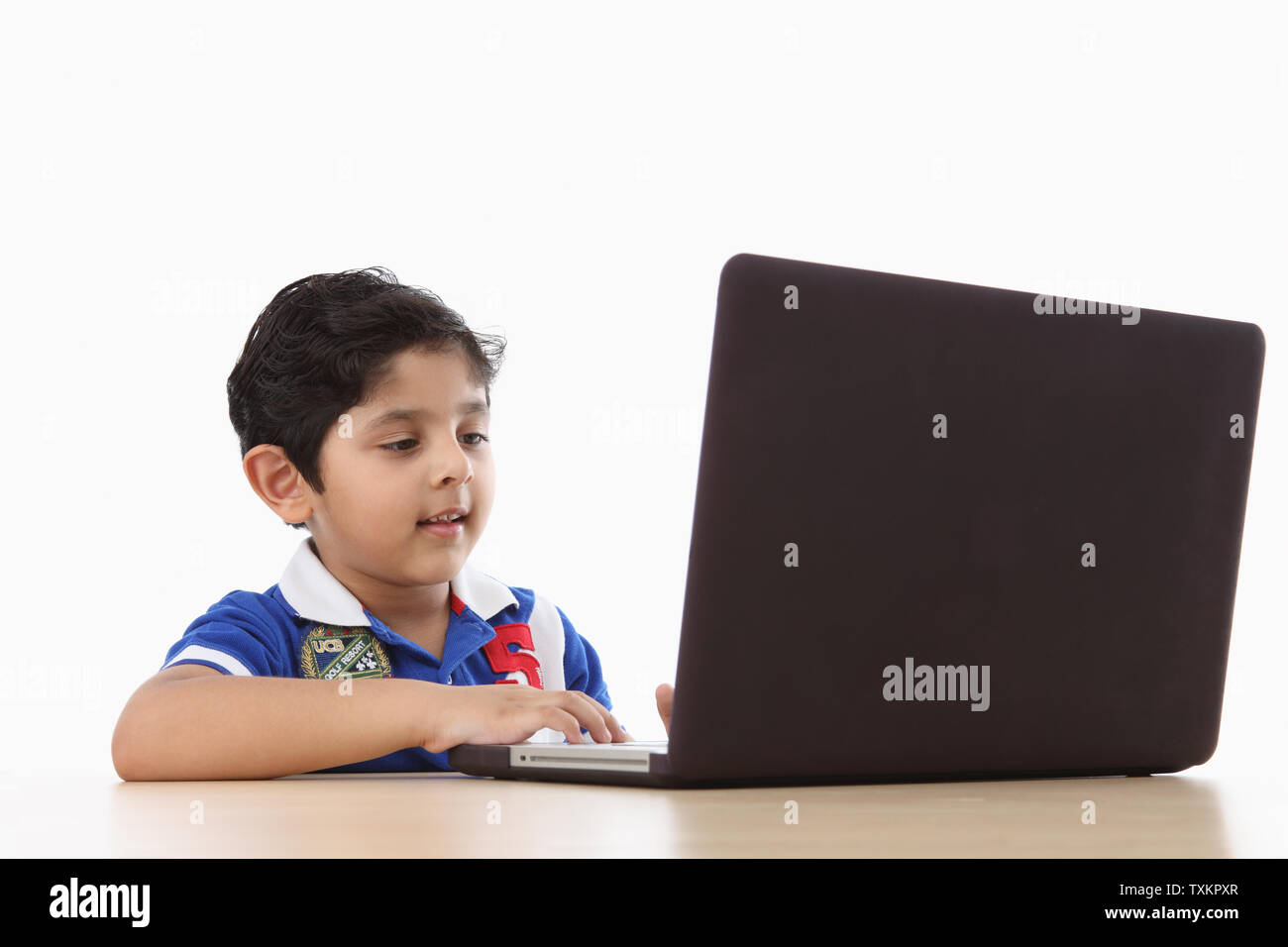 Indian children working on computer hi-res stock photography and images ...