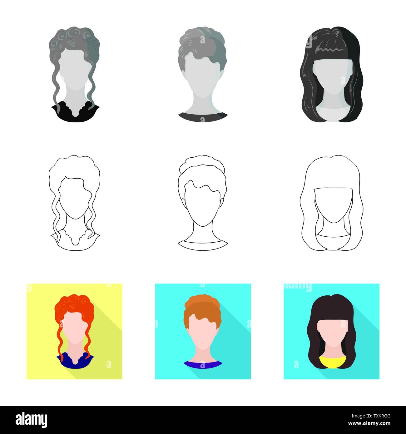 Vector illustration of professional and photo icon. Collection of ...