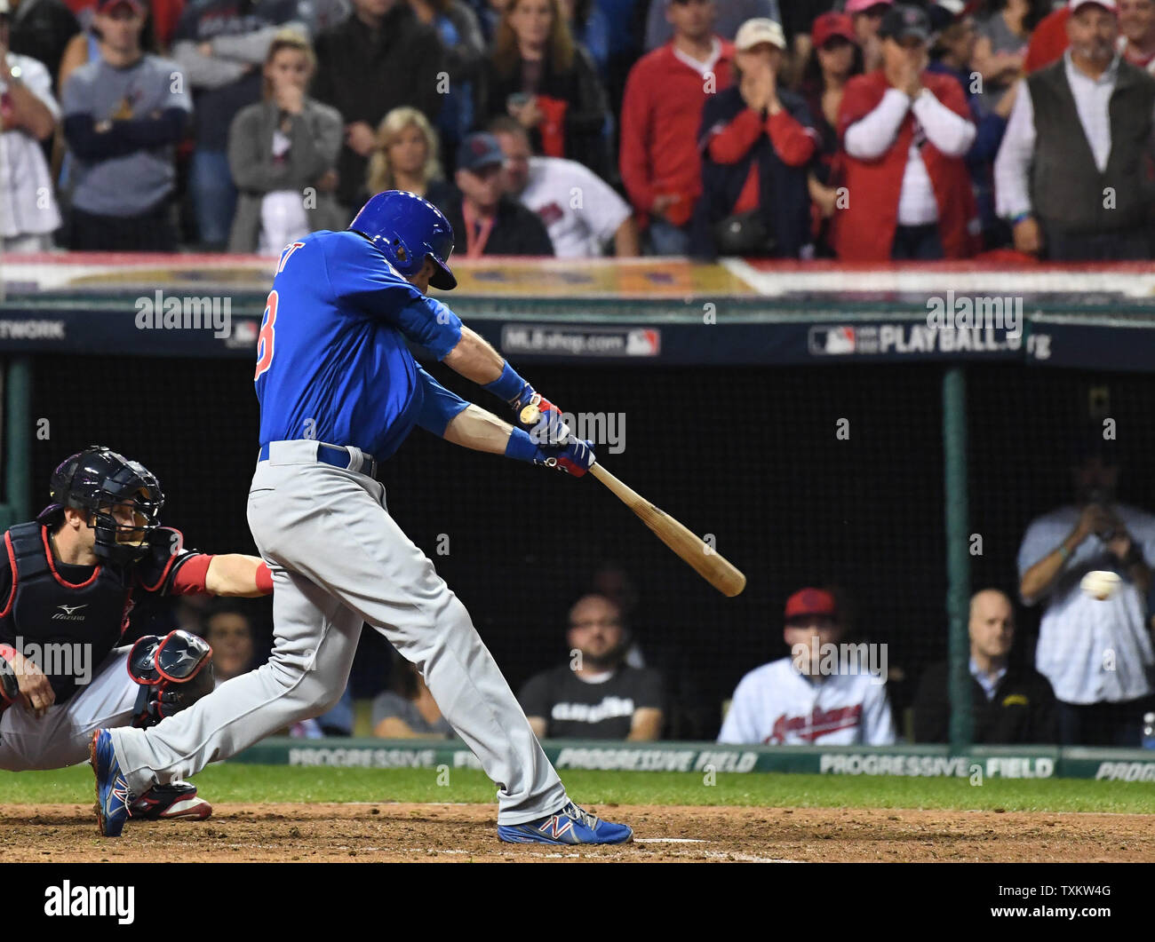Chicago Cubs' Ben Zobrist hits an RBI-double for the lead over the ...