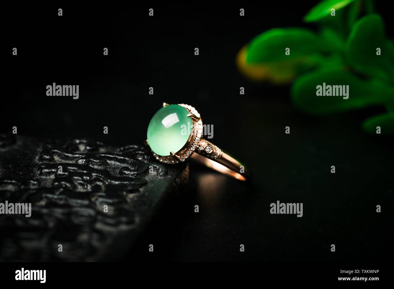 The emerald ring Stock Photo - Alamy