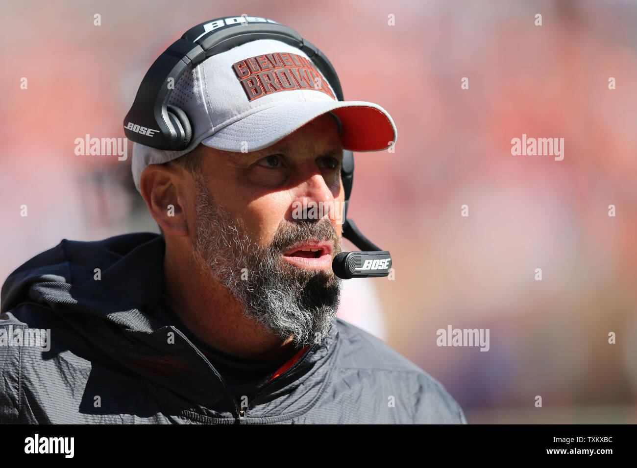 Cleveland Browns offensive coordinator Todd Haley looks on during the ...
