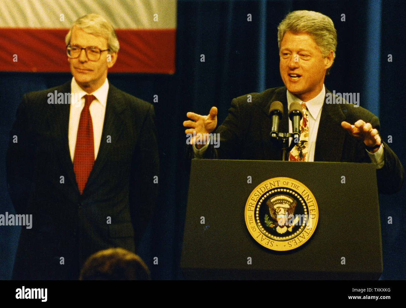 John major bill clinton prime hi-res stock photography and images - Alamy