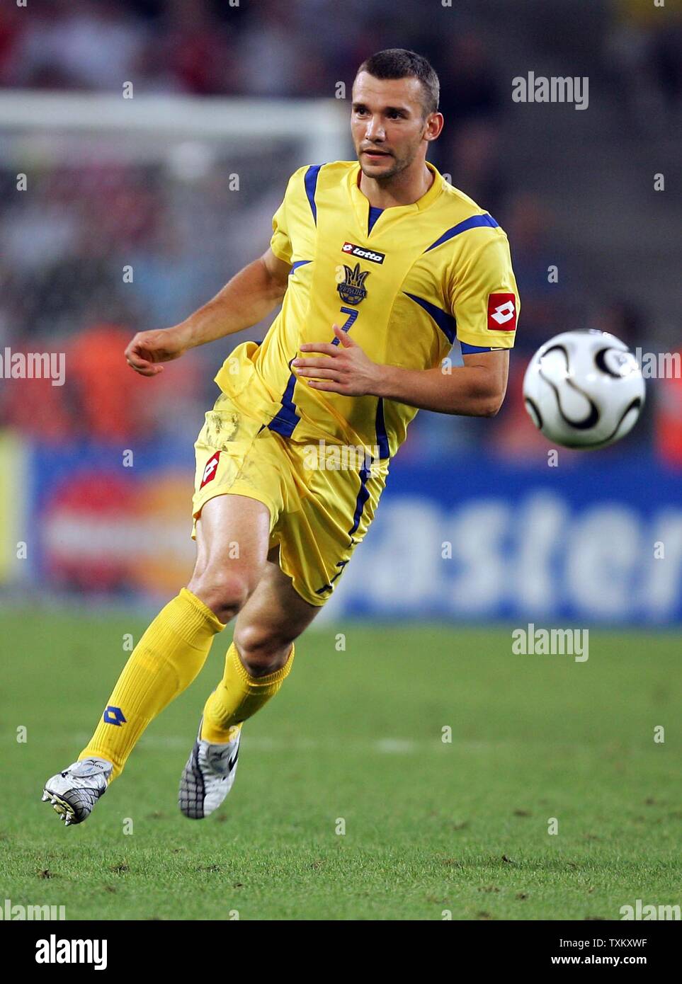 Ukraine's Andriy Shevchenko moves the ball during FIFA World Cup 2006 ...