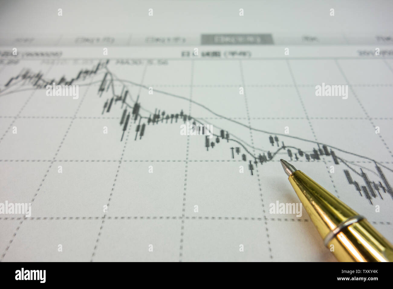 K line diagram hi-res stock photography and images - Alamy