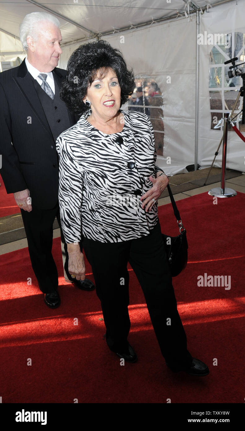 Inductee Wanda Jackson arrives for the Rock and Roll Hall of Fame ...