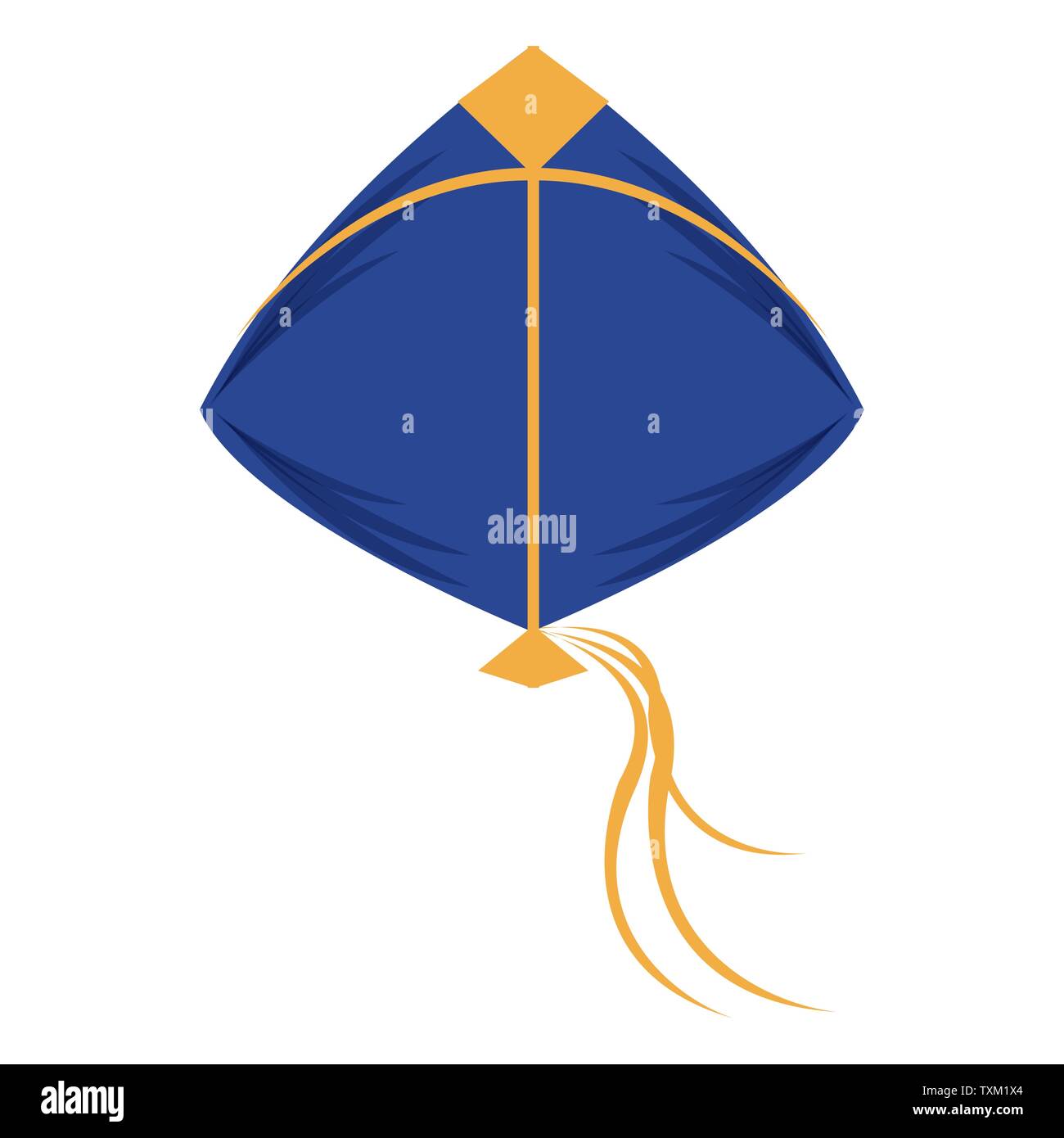 blue flying kite icon cartoon Stock Vector Image & Art - Alamy