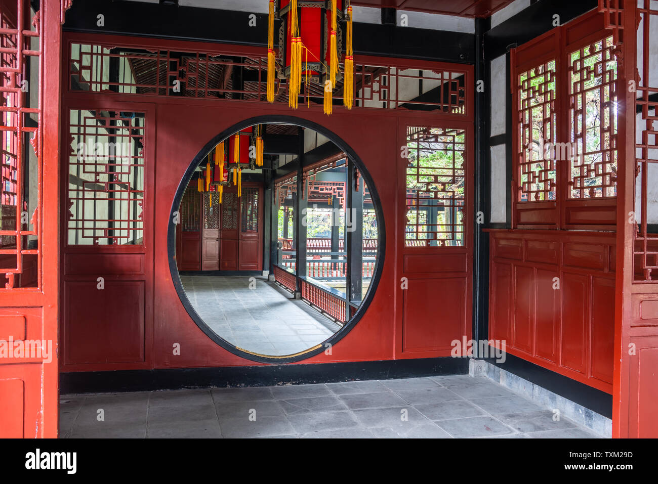 Ancient Architecture of Wuhou Temple in Chengdu Stock Photo - Alamy