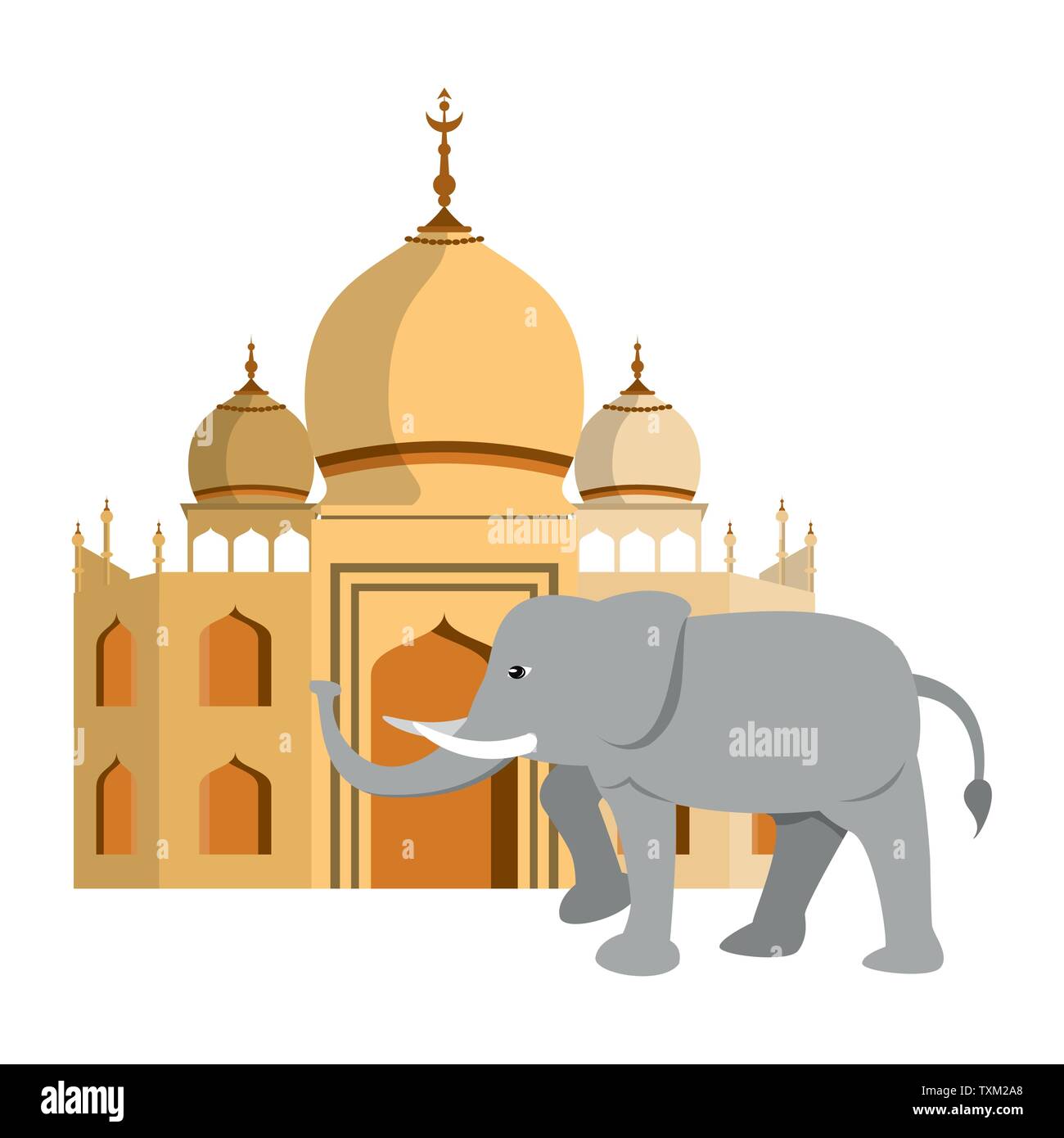 indian building monuments icon cartoon Stock Vector Image & Art - Alamy