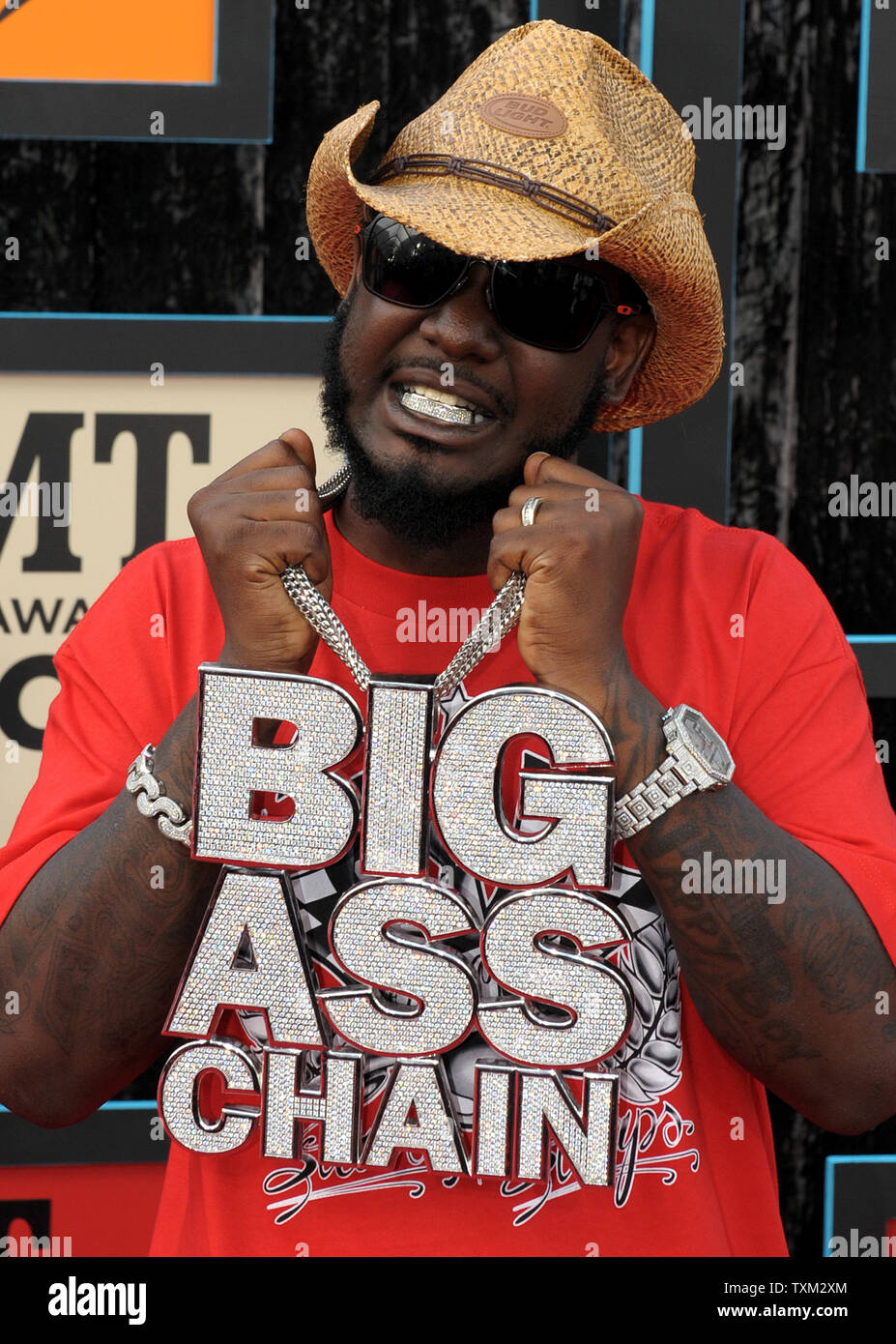 Rapper T-Pain arrives for the Country Music Television (CMT) Music ...