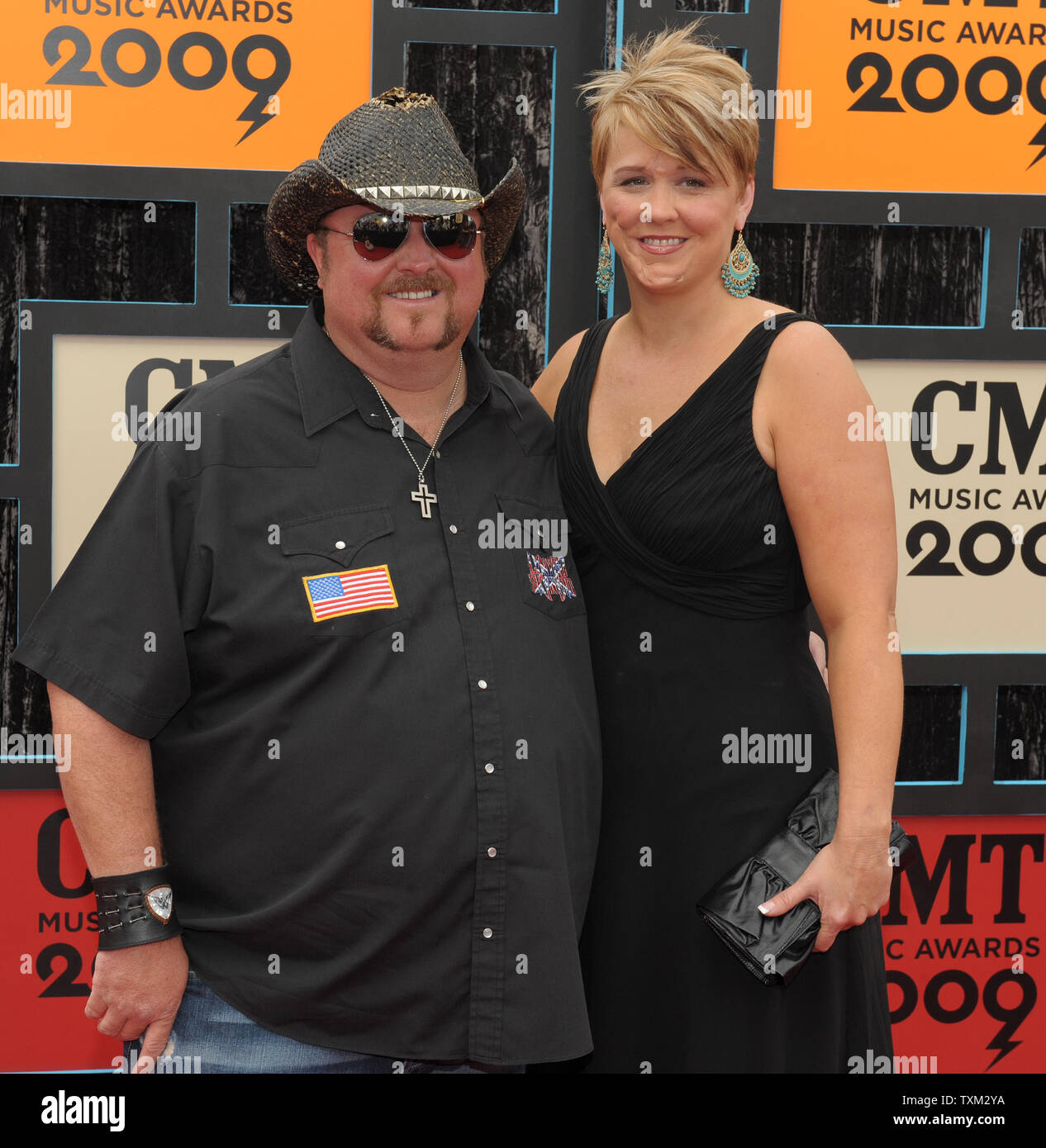 Colt Ford and his wife arrive for the Country Music Television (CMT ...