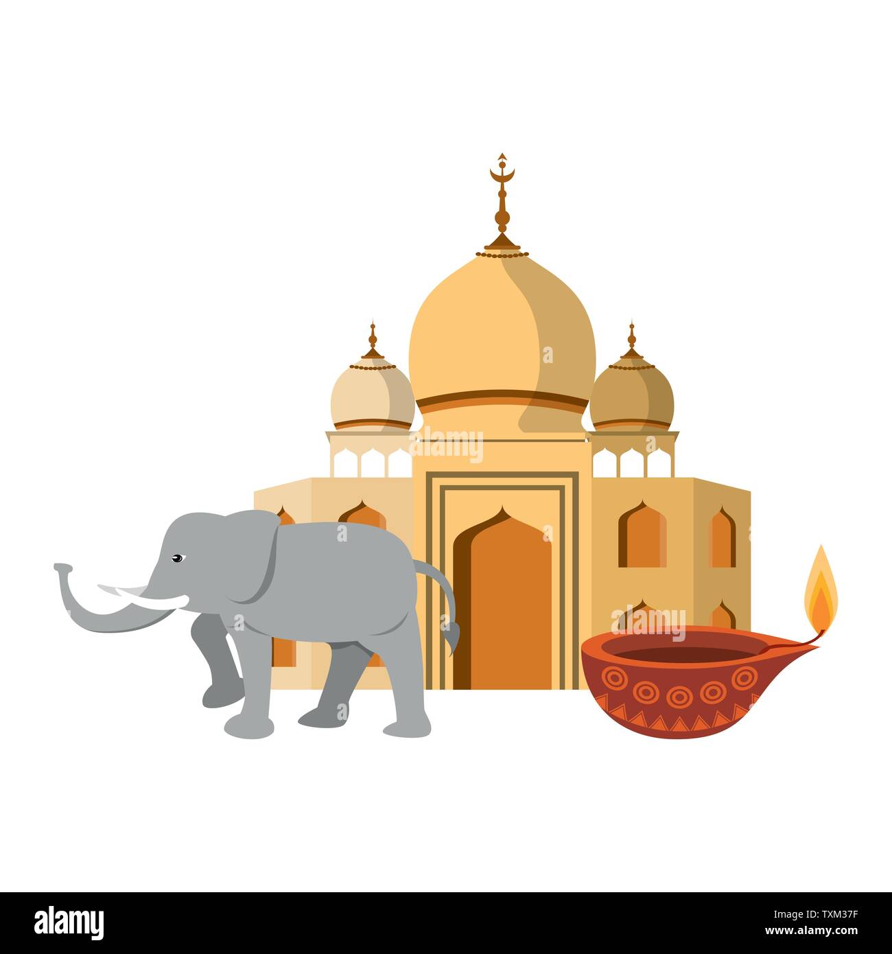 indian building monuments icon cartoon Stock Vector Image & Art - Alamy