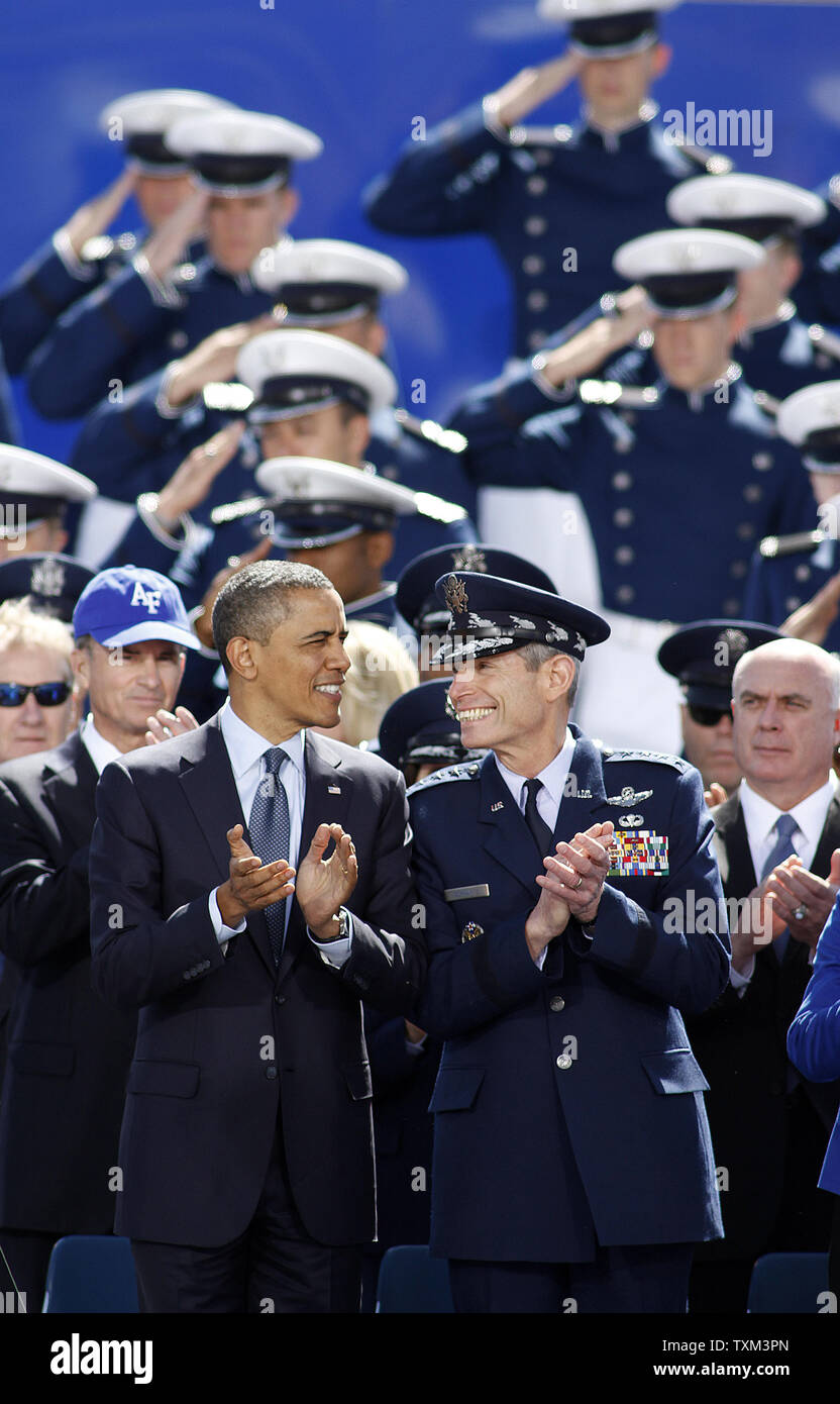 President Barack Obama shares a laugh with Norton A. Schwartz the Chief ...