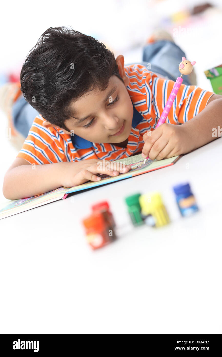 Childhood school writing Cut Out Stock Images & Pictures - Alamy