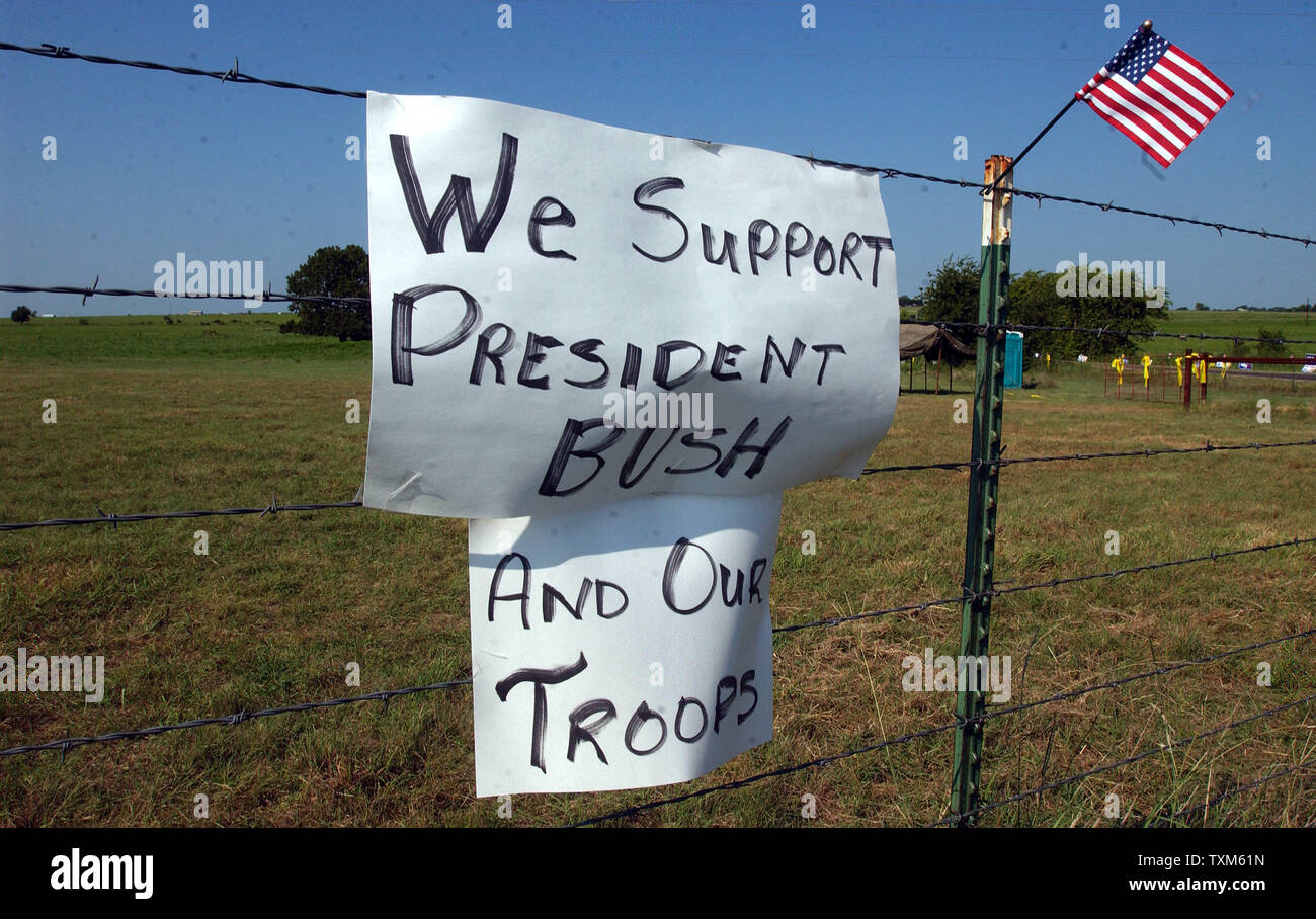 Signs of support for President Bush continue to pop up along roads and ...